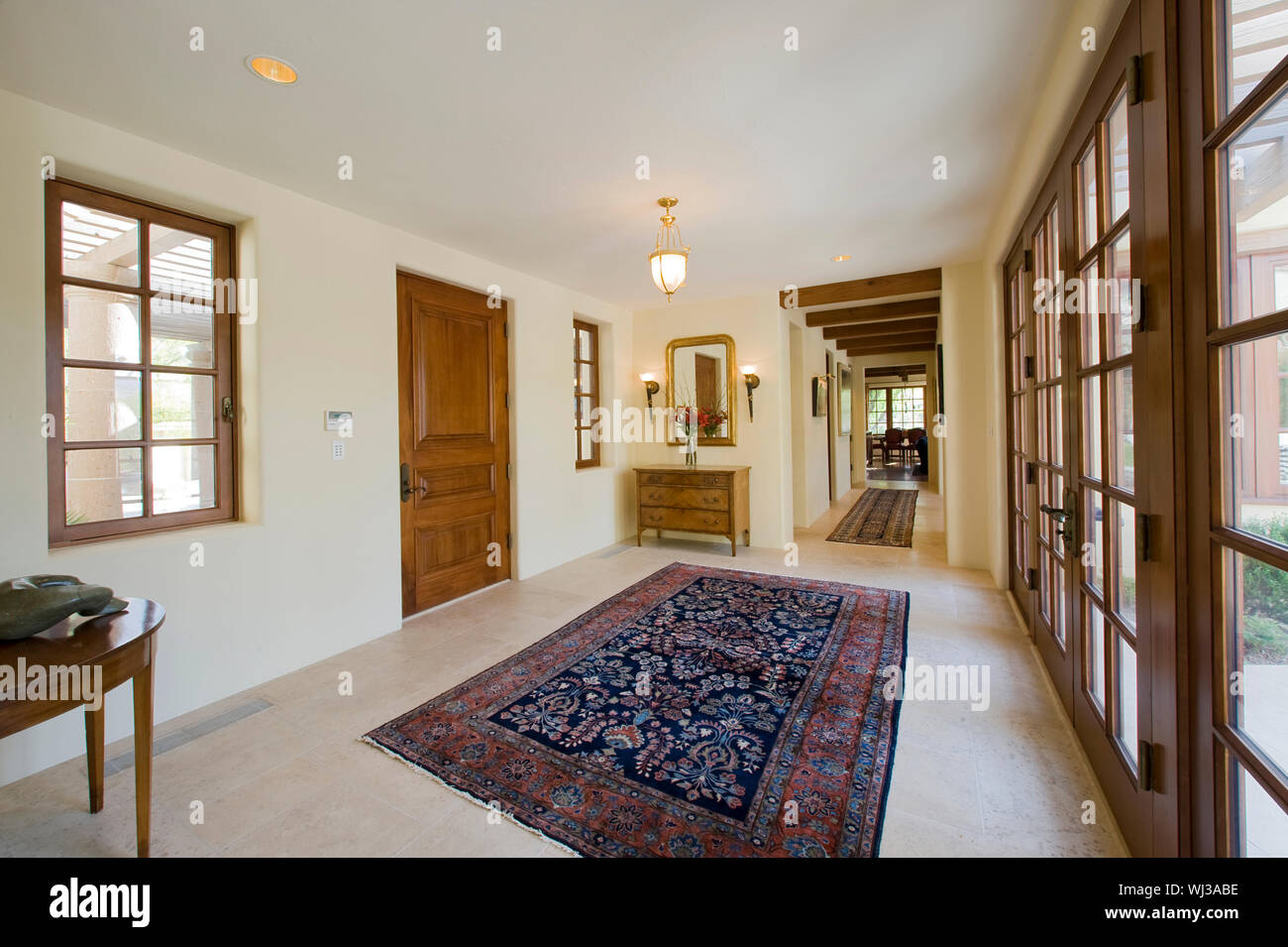 Empty hallway in house Stock Photo - Alamy