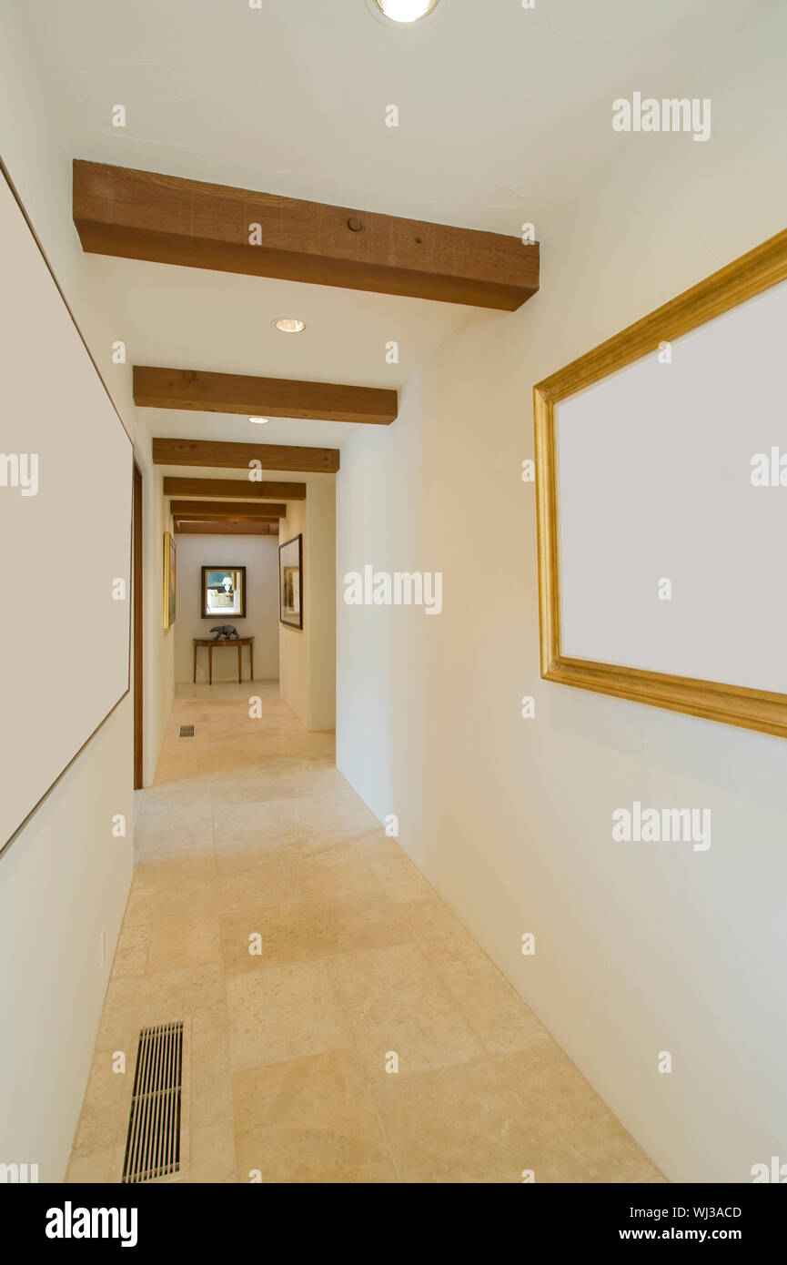 Empty hallway in house Stock Photo - Alamy