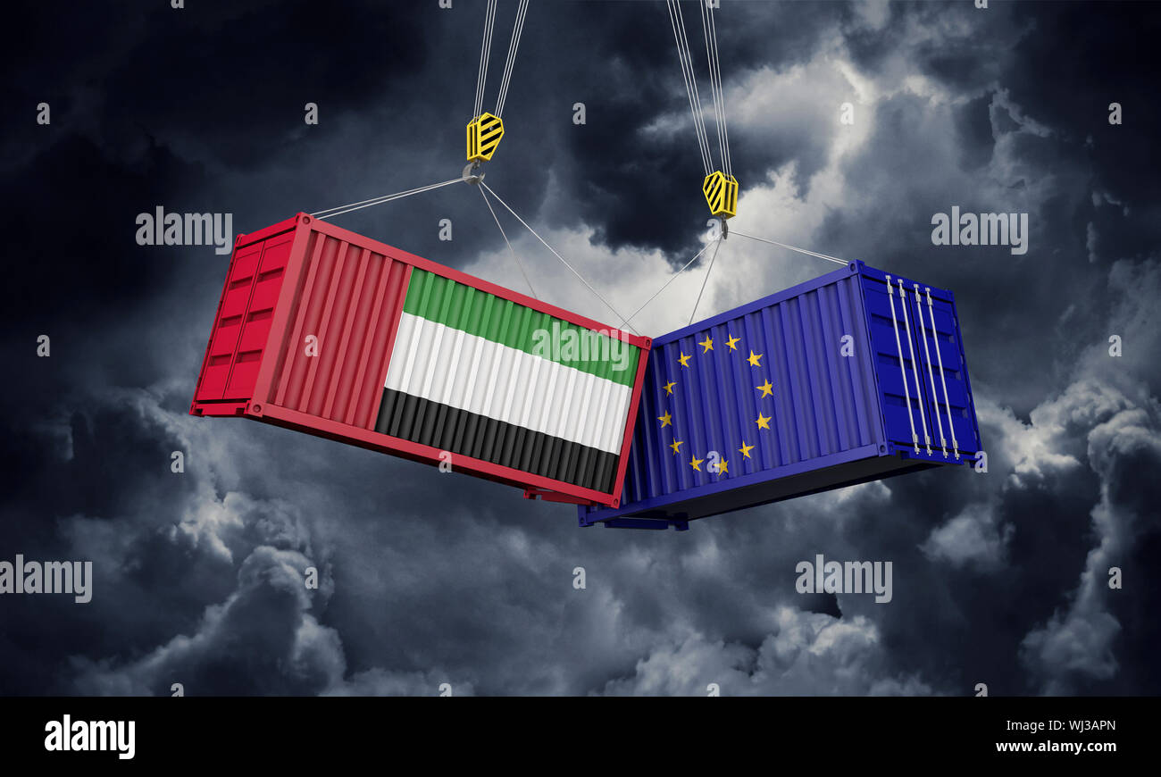 Emirates european union flag hi-res stock photography and images - Alamy