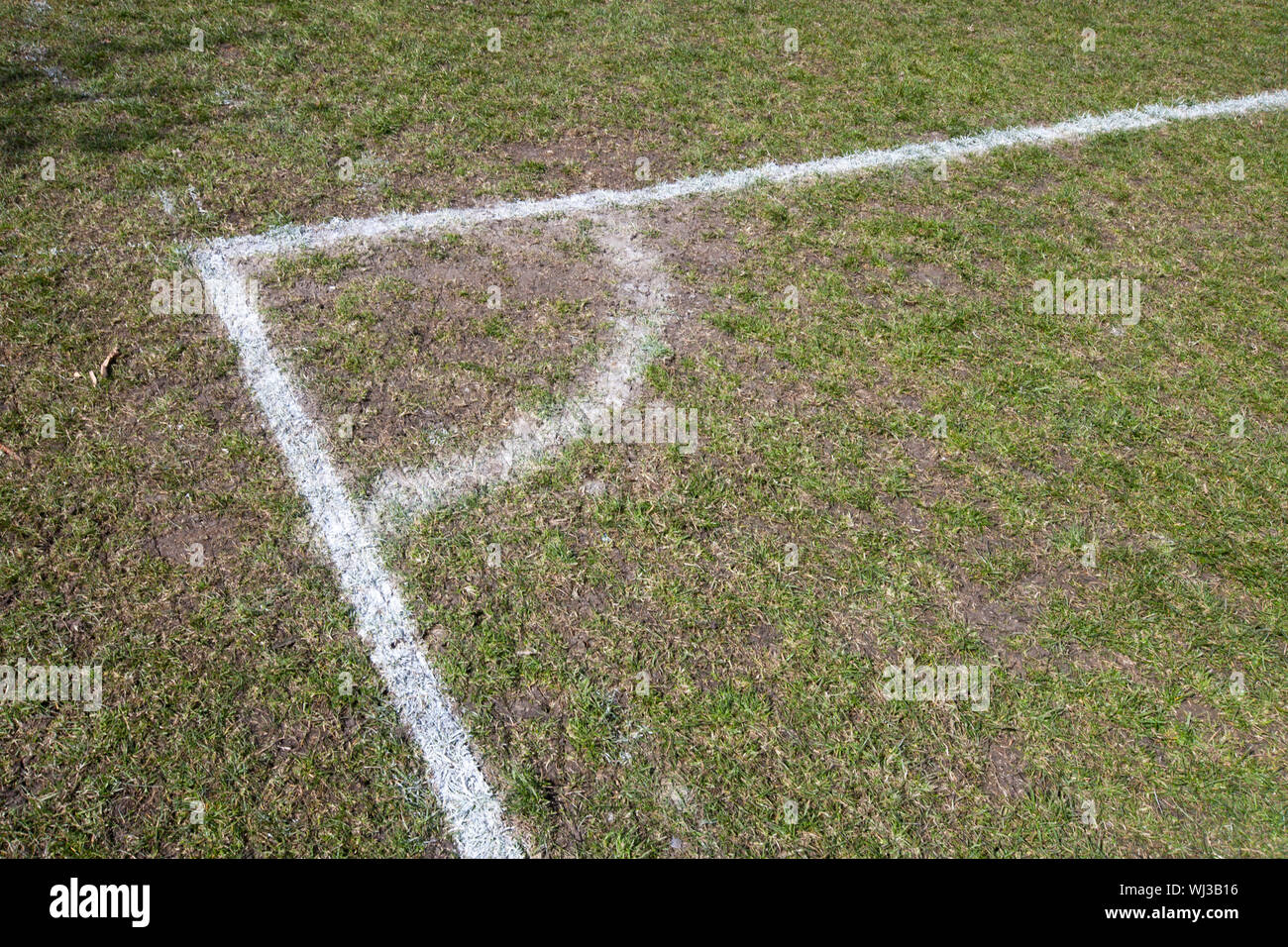 Corner of a Soccer Pitch Stock Photo - Alamy