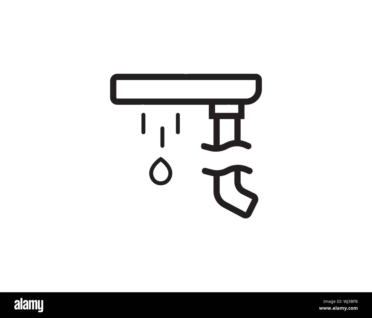 Rain gutter system on Cut Out Stock Images & Pictures - Alamy