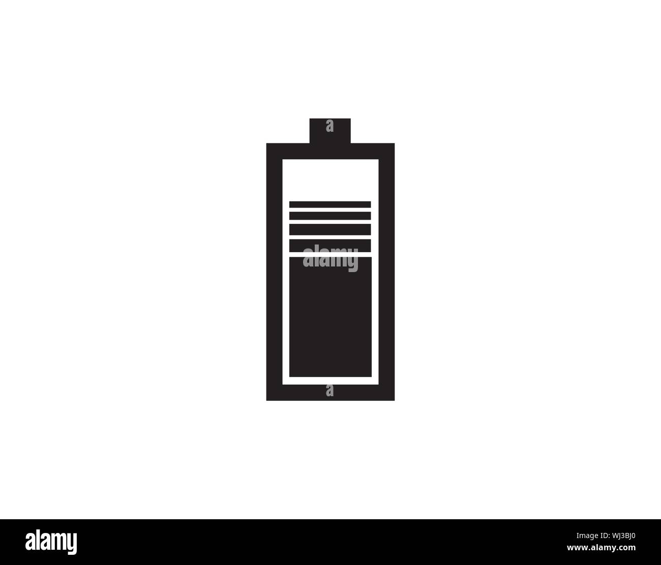 Battery icon logo in Stock Vector Images - Alamy