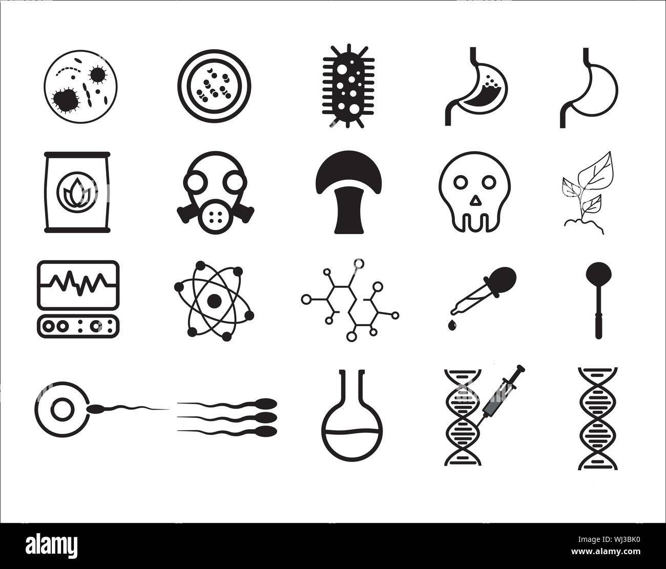 Science biology chemical experiment Stock Vector Images - Alamy