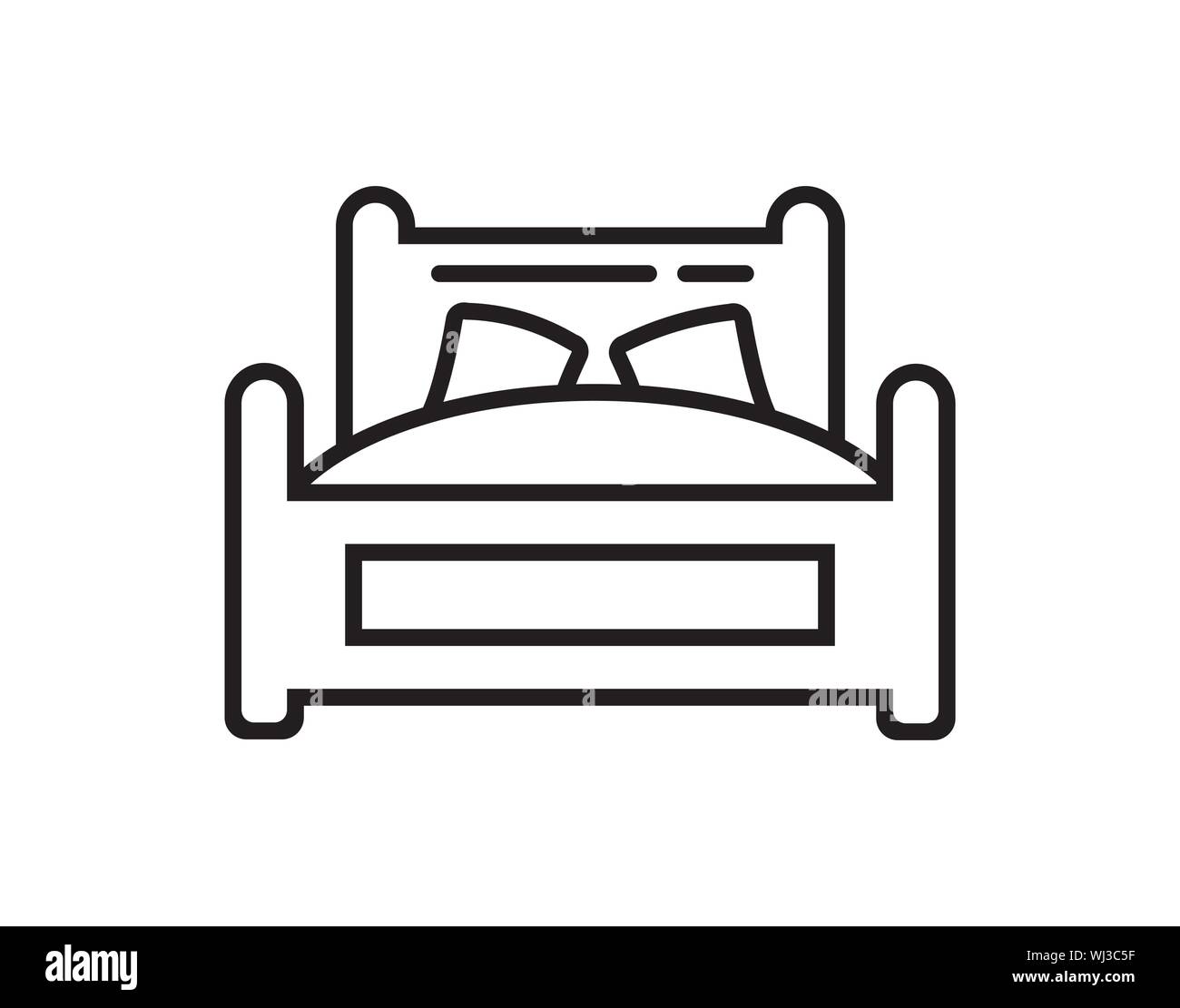 bed icon vector template Stock Vector Image & Art - Alamy