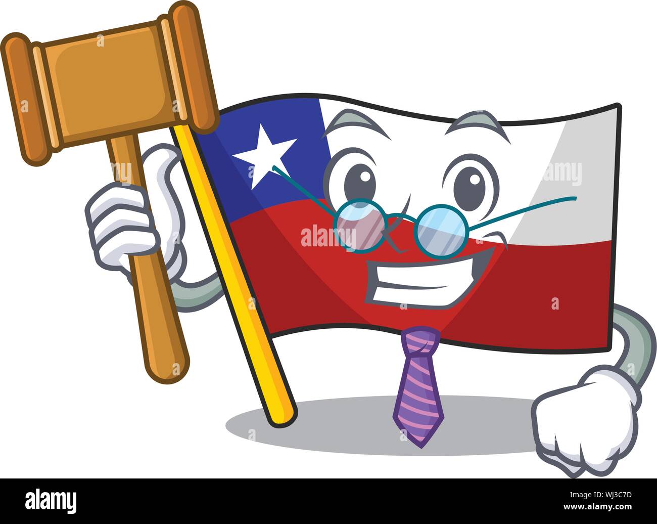 Chile flag in official Cut Out Stock Images & Pictures - Alamy