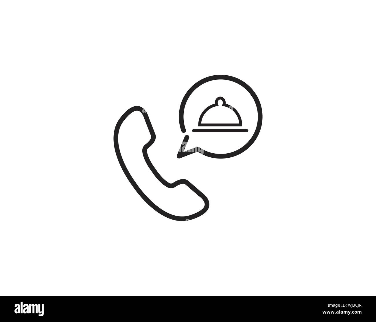 Telephone food order Black and White Stock Photos & Images - Alamy