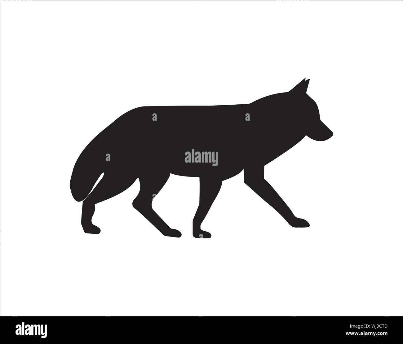 Red fox shadow Stock Vector Images - Alamy