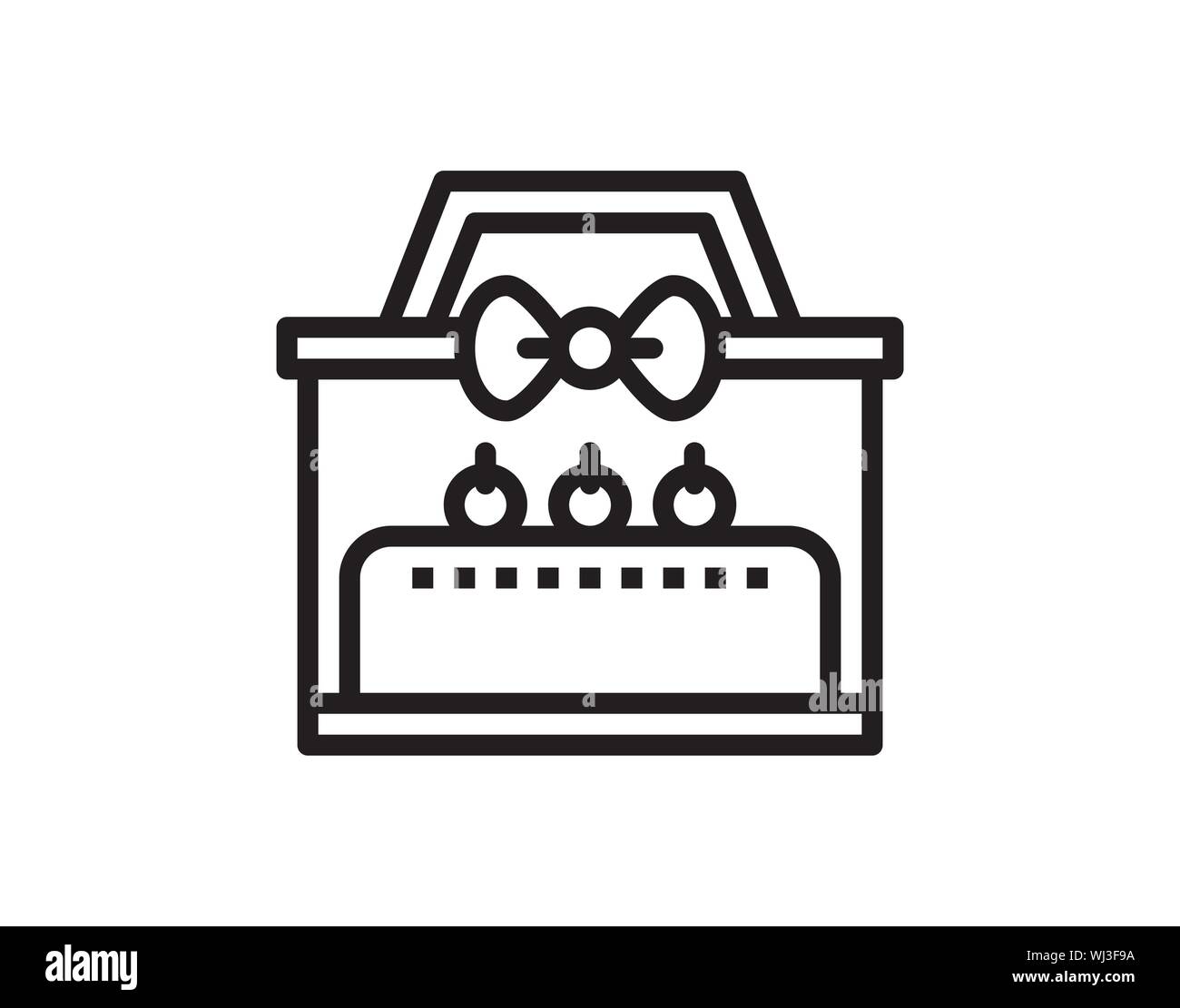 Vector cute icon in Black and White Stock Photos & Images - Alamy