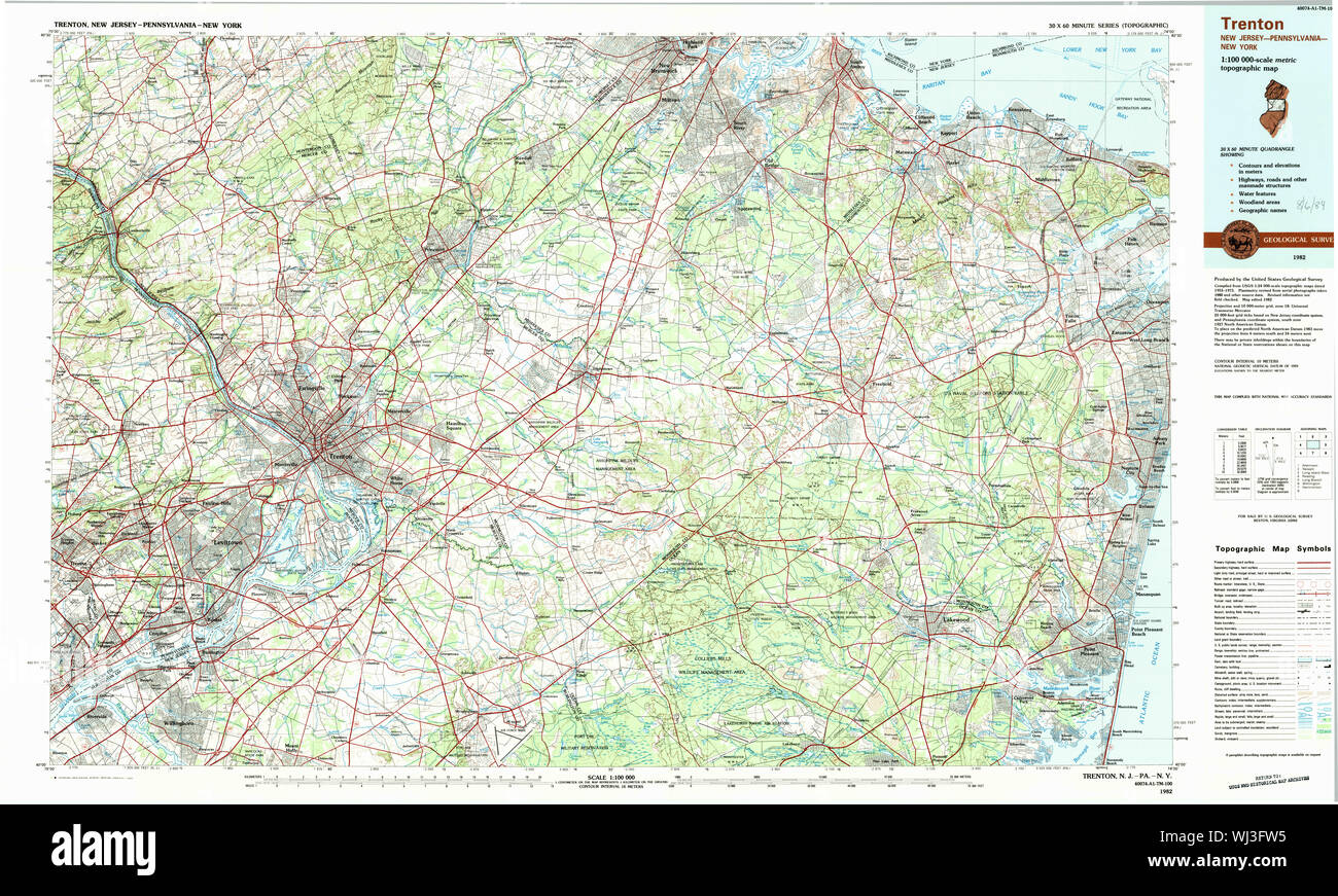 Trenton nj map hi-res stock photography and images - Alamy
