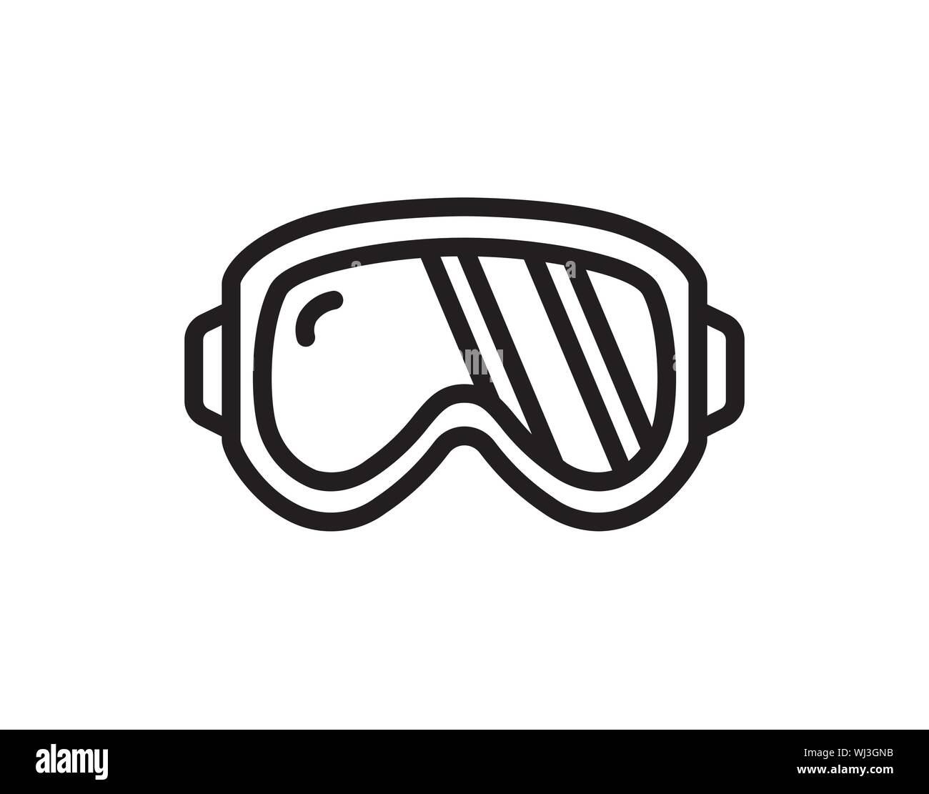 Protective goggles line icon vector image Stock Vector Image & Art - Alamy