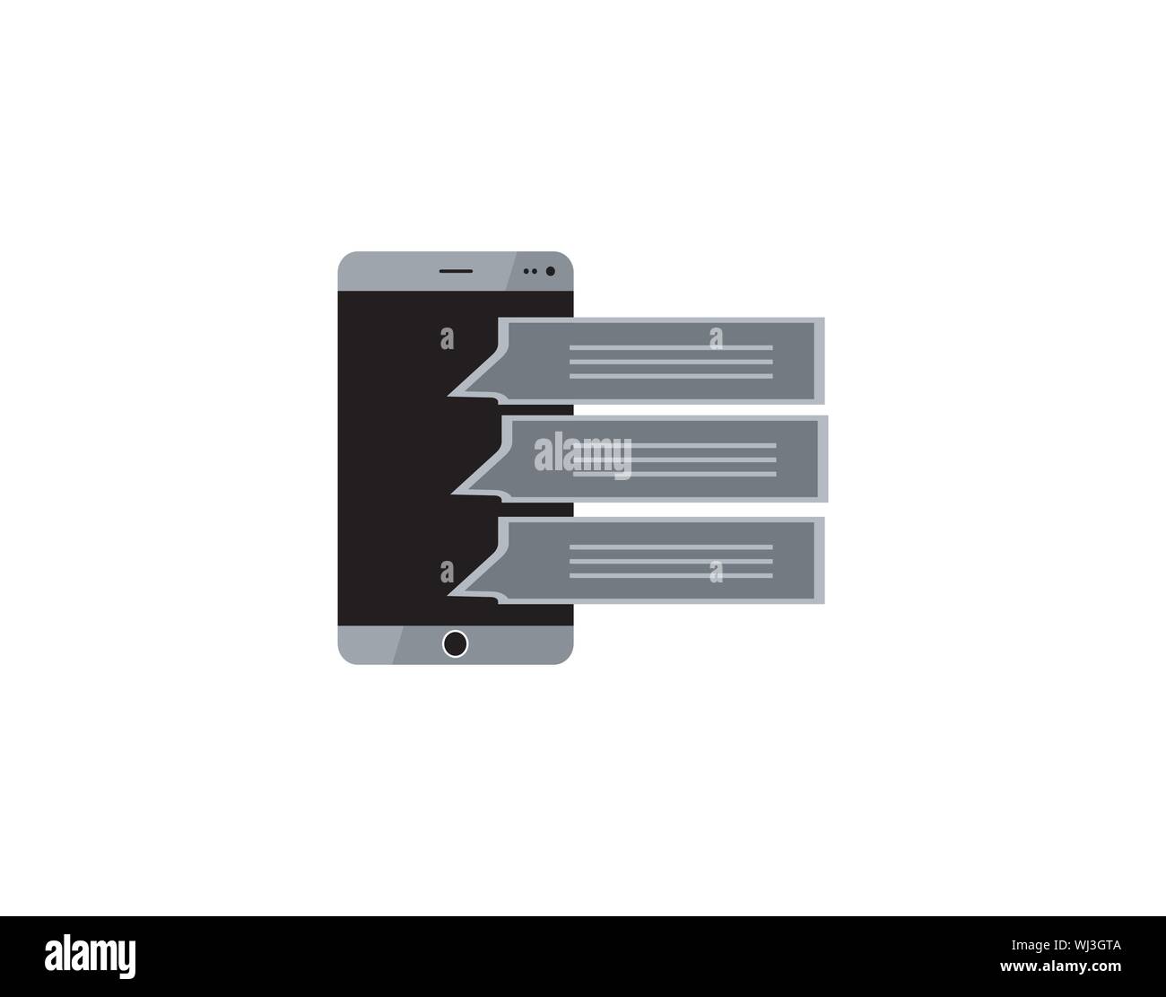 Instant messaging Cut Out Stock Images & Pictures - Alamy