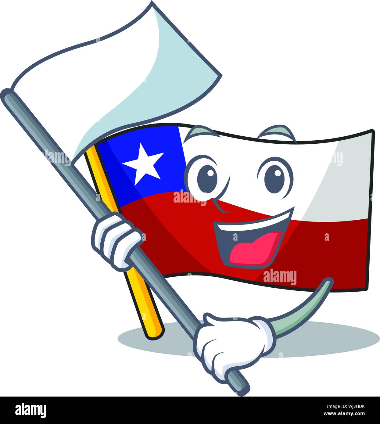 Chile flag in official Cut Out Stock Images & Pictures - Alamy