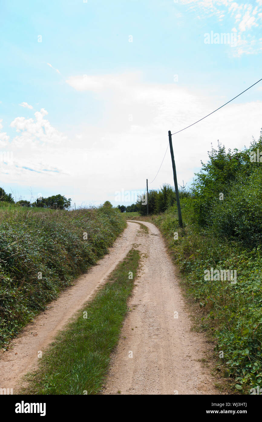 Empty rural road angouleme hi-res stock photography and images - Alamy