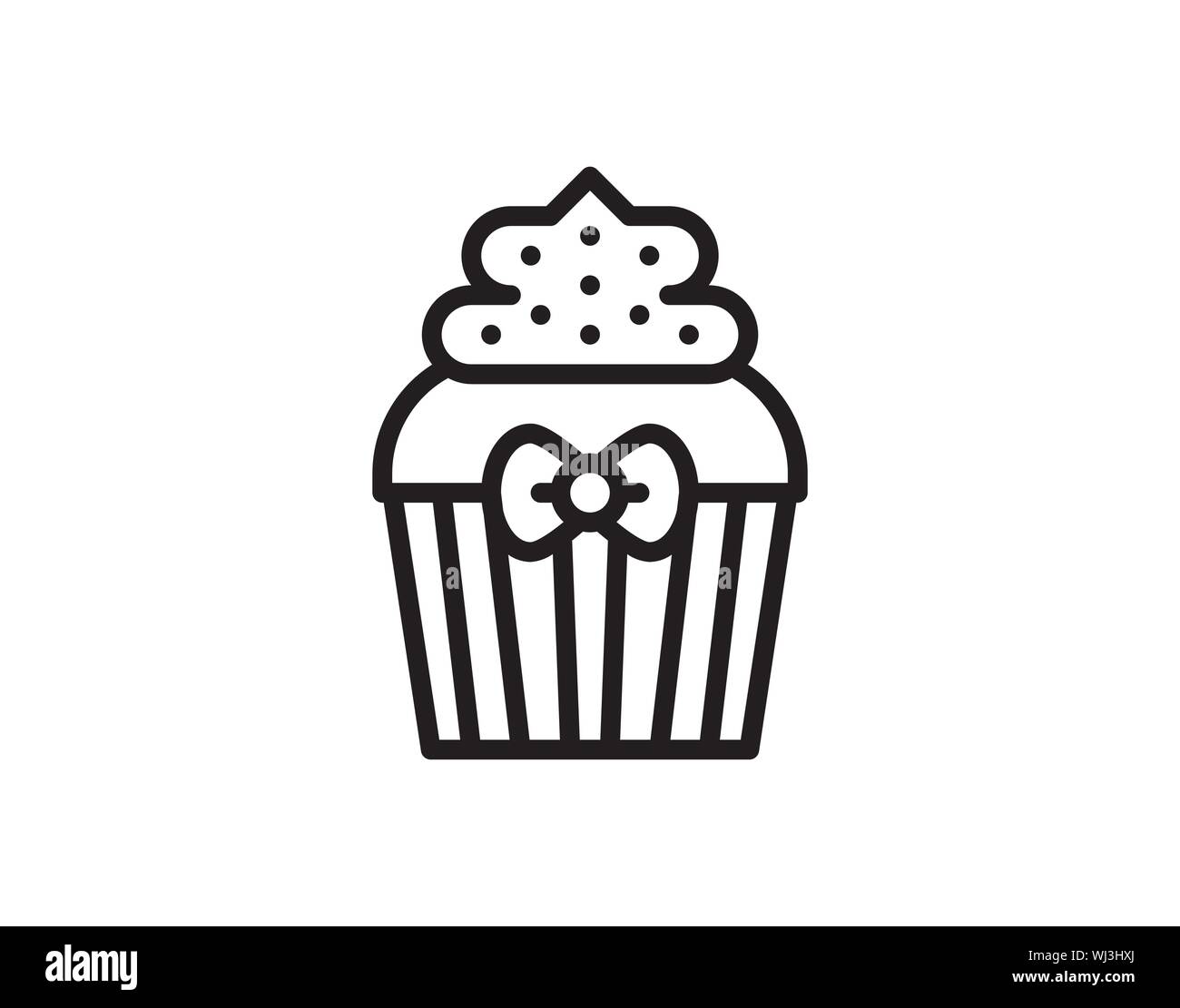 Cupcake icon vector image Stock Vector Image & Art - Alamy