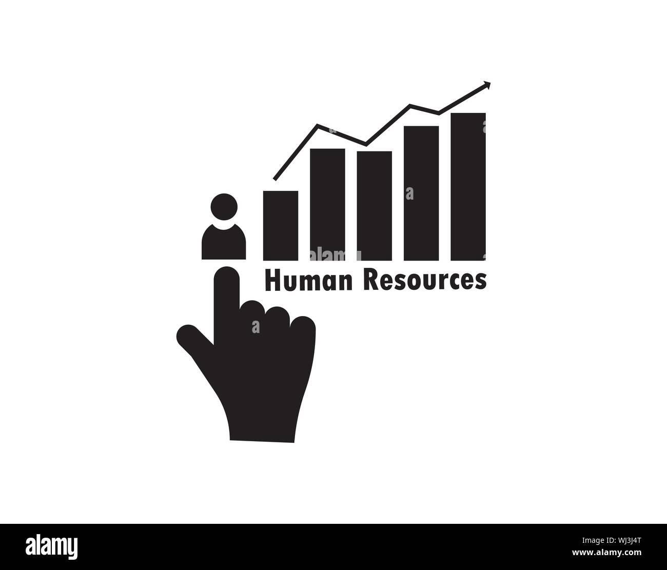 Business research human hand Stock Vector Images - Alamy