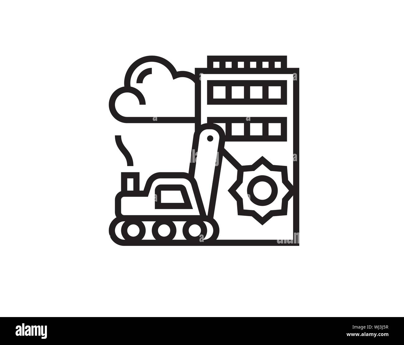 Demolition icon hi-res stock photography and images - Alamy