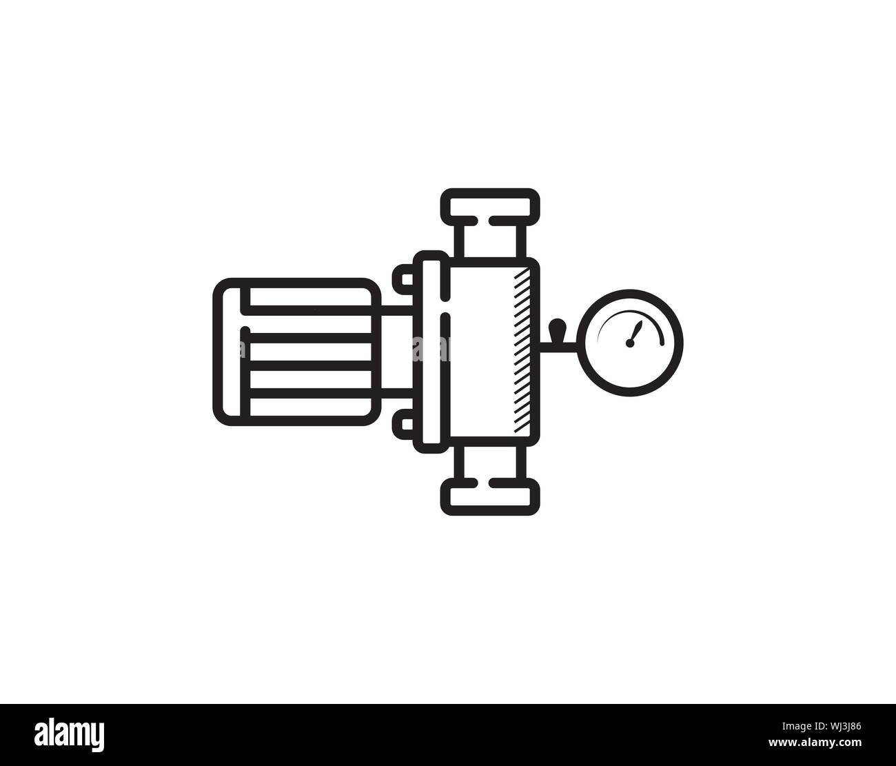 High Pressure motor vector icon-vector - Vector Stock Vector Image ...