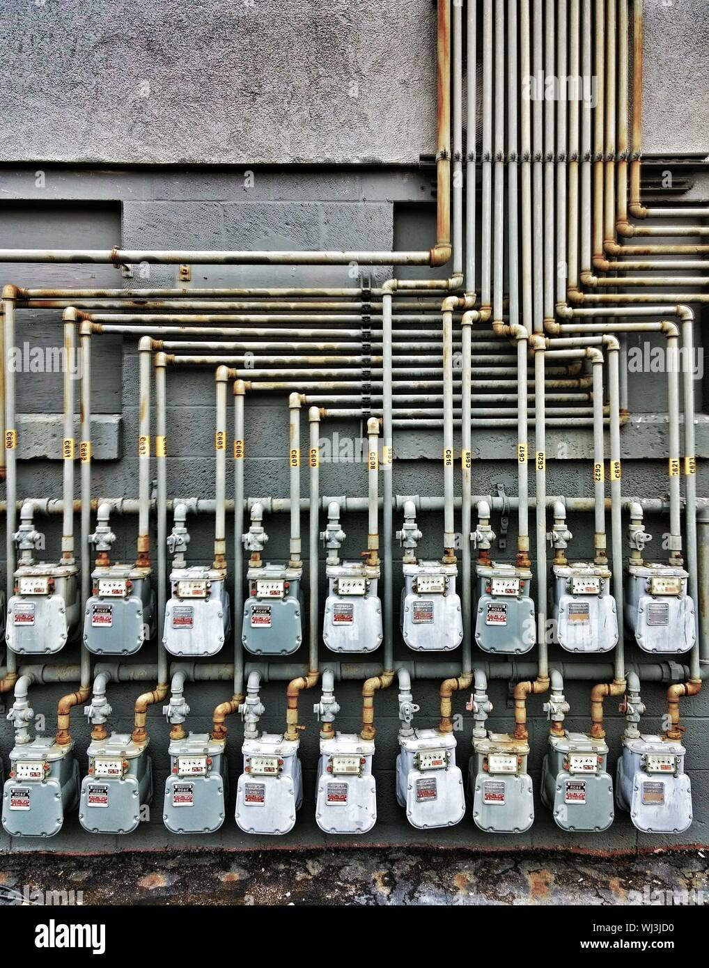 Gas meter on wall hi-res stock photography and images - Alamy