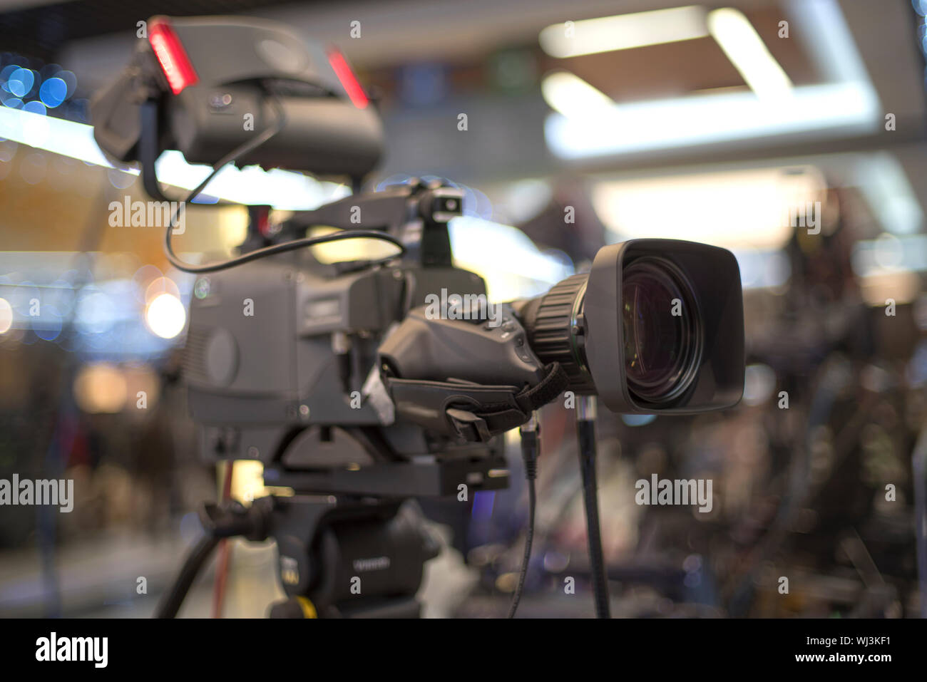 TV camera in recording and live studio Stock Photo - Alamy