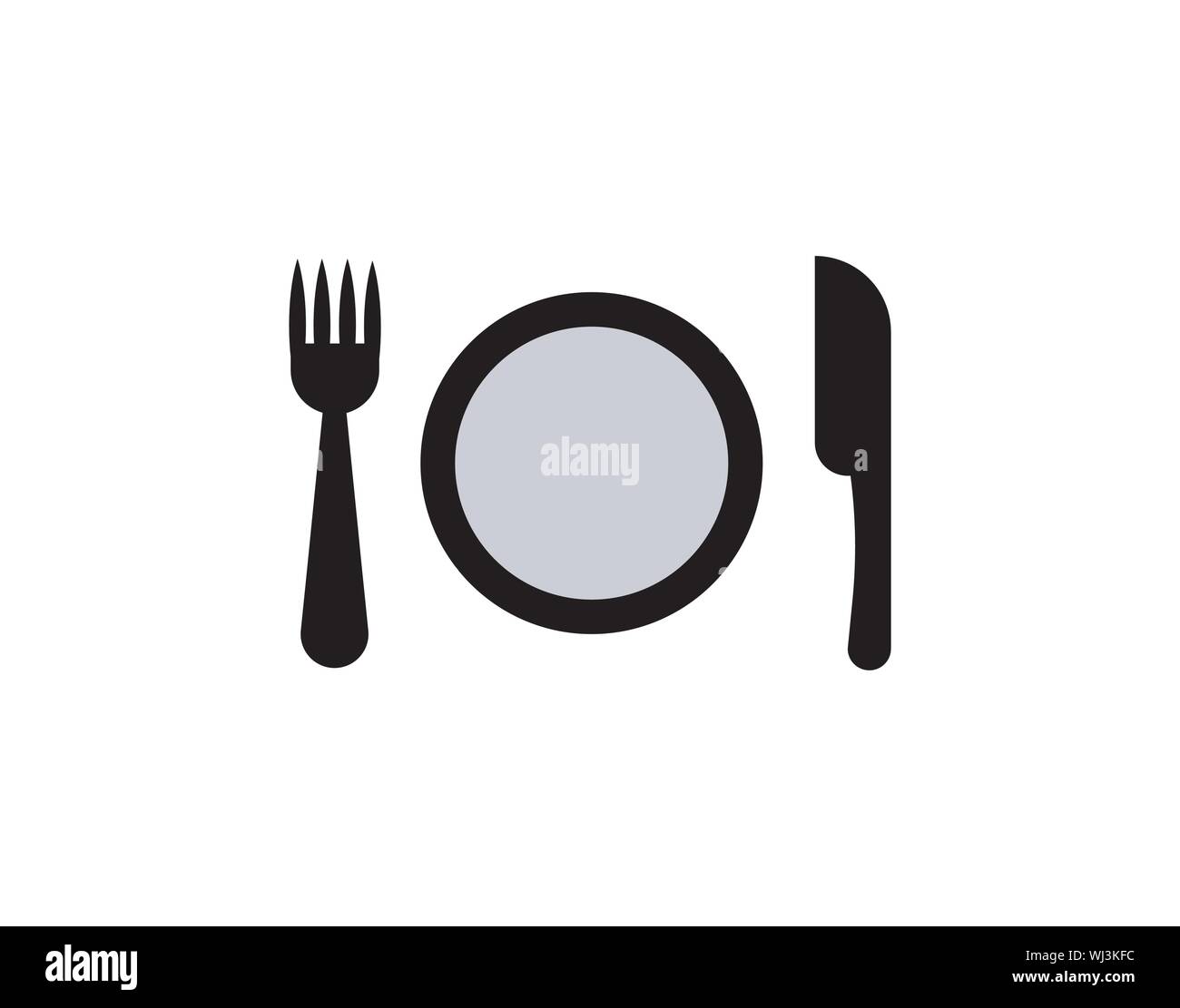 Spoon knife on set Stock Vector Images - Alamy