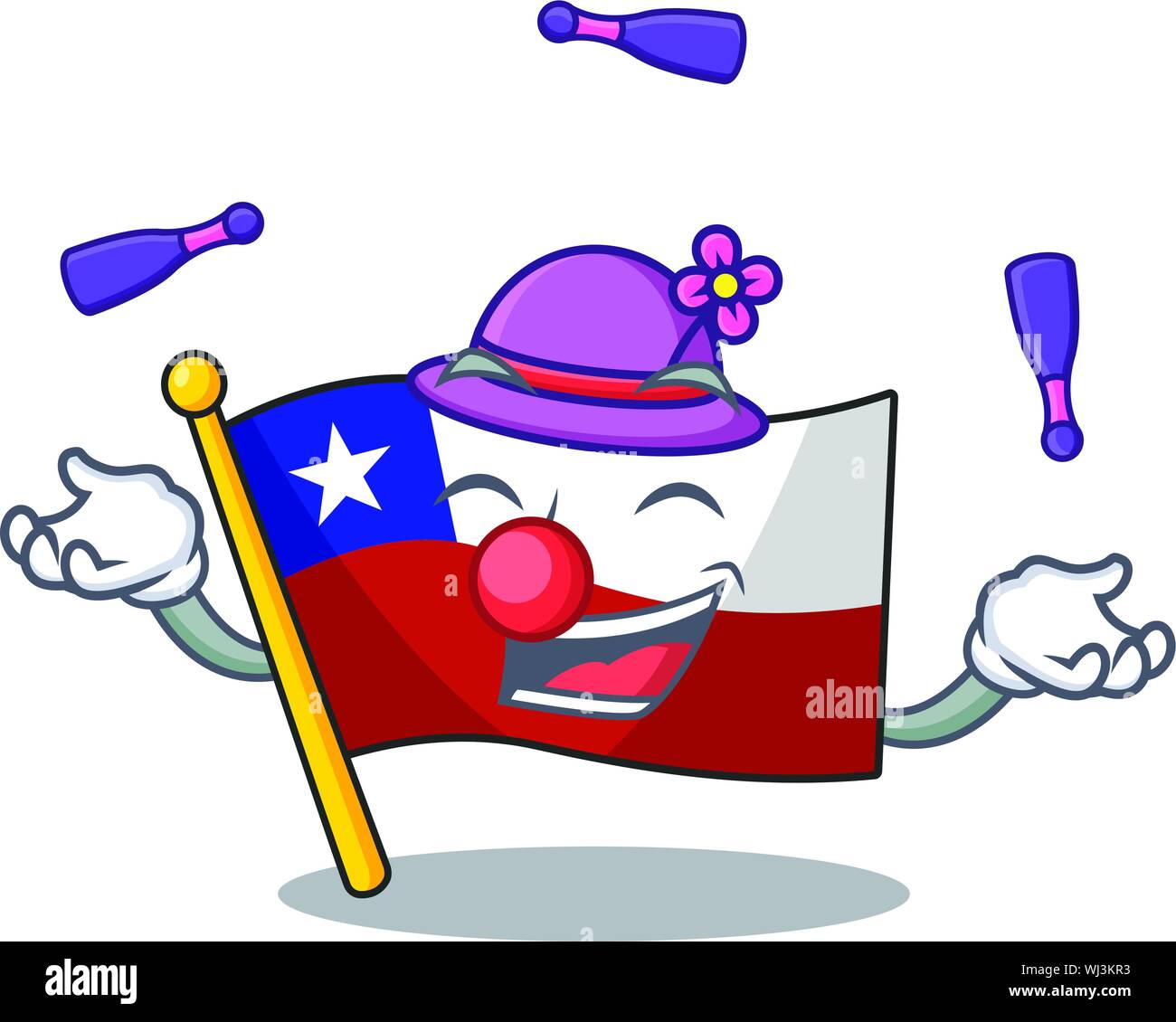 Chile flag in official Stock Vector Images - Alamy