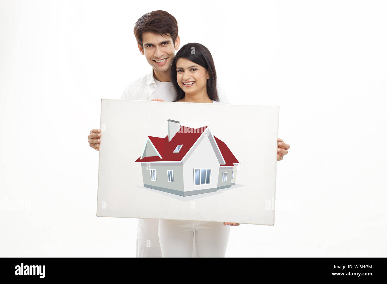 Couple holding dream home hi-res stock photography and images - Alamy