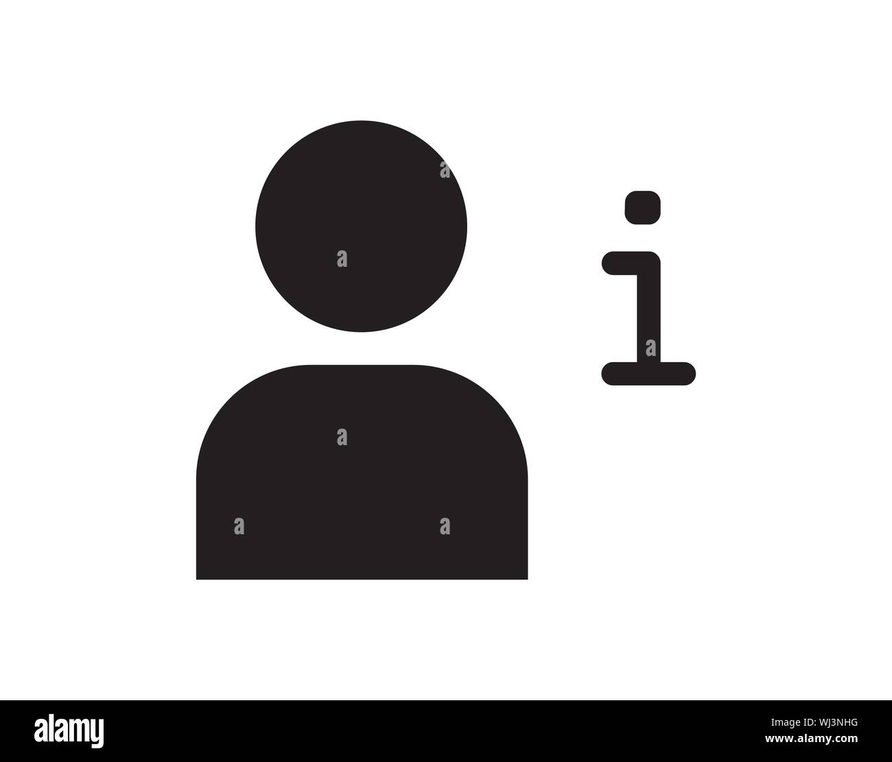 User icon with information sign vector image Stock Vector Image & Art ...