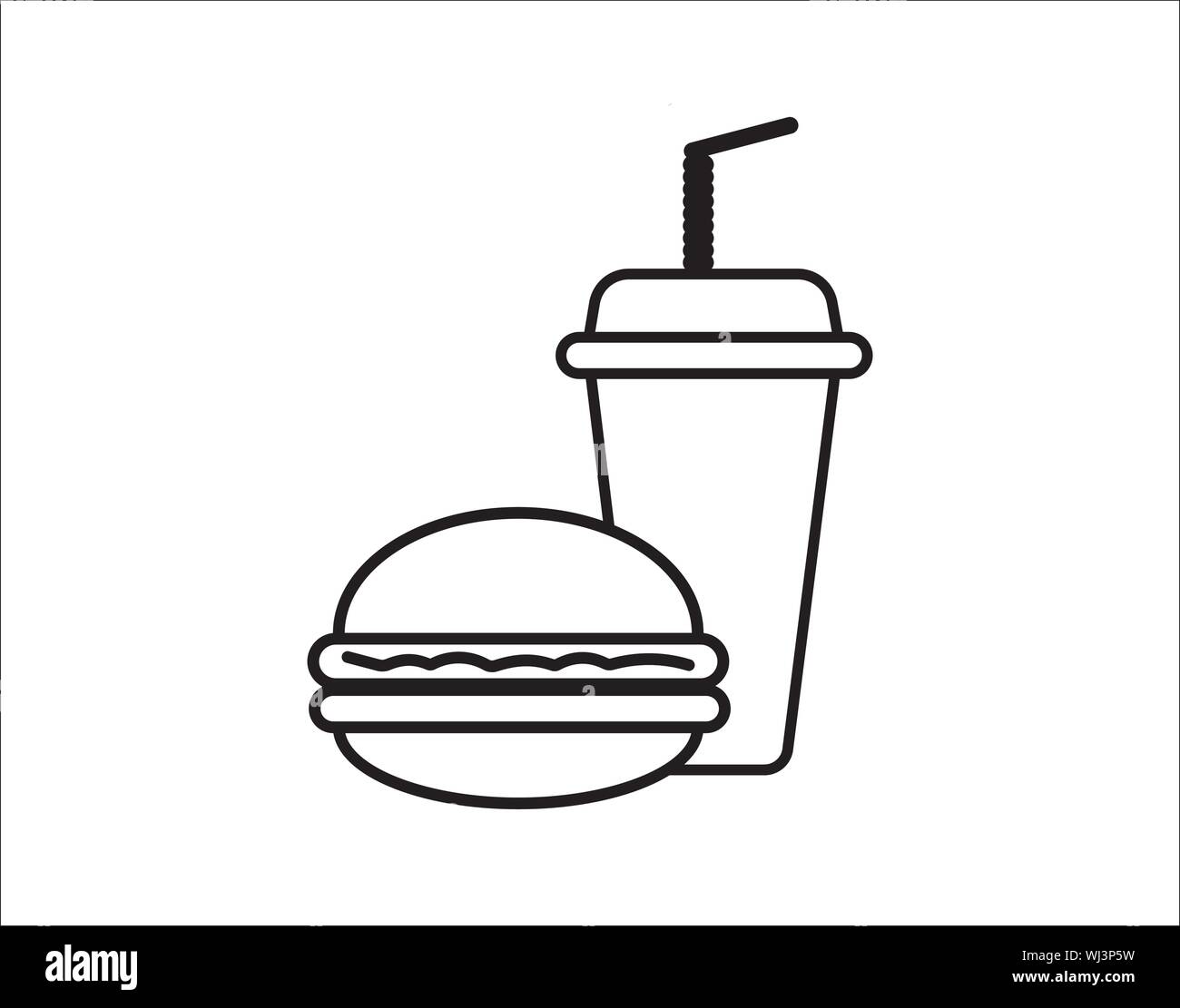 Food fast junk Black and White Stock Photos & Images - Alamy