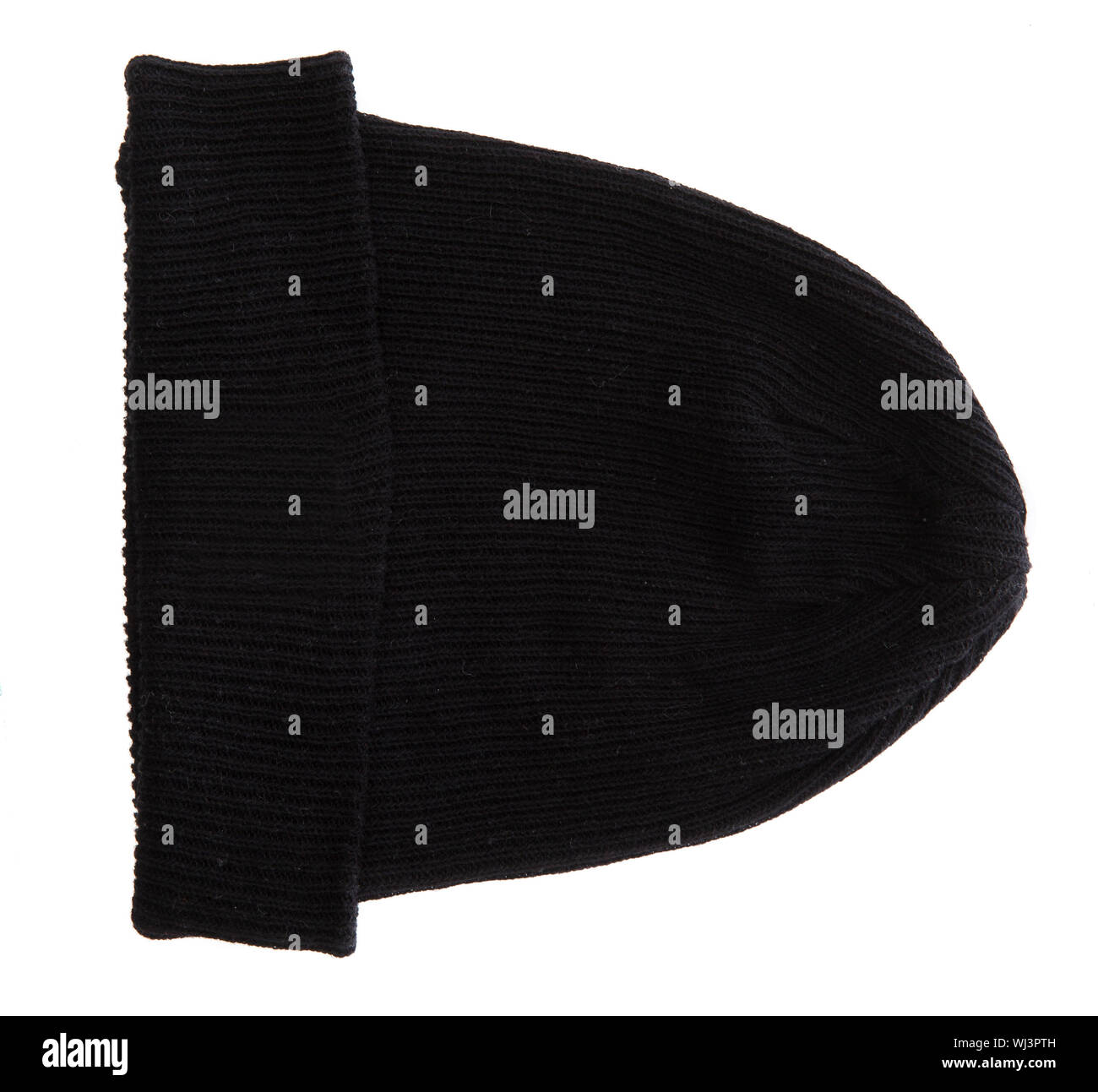Black ski cap isolated on white background Stock Photo - Alamy