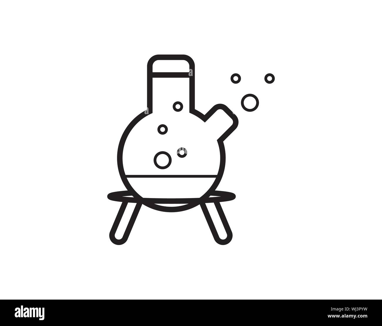 Laboratory glassware on lab Stock Vector Images - Alamy