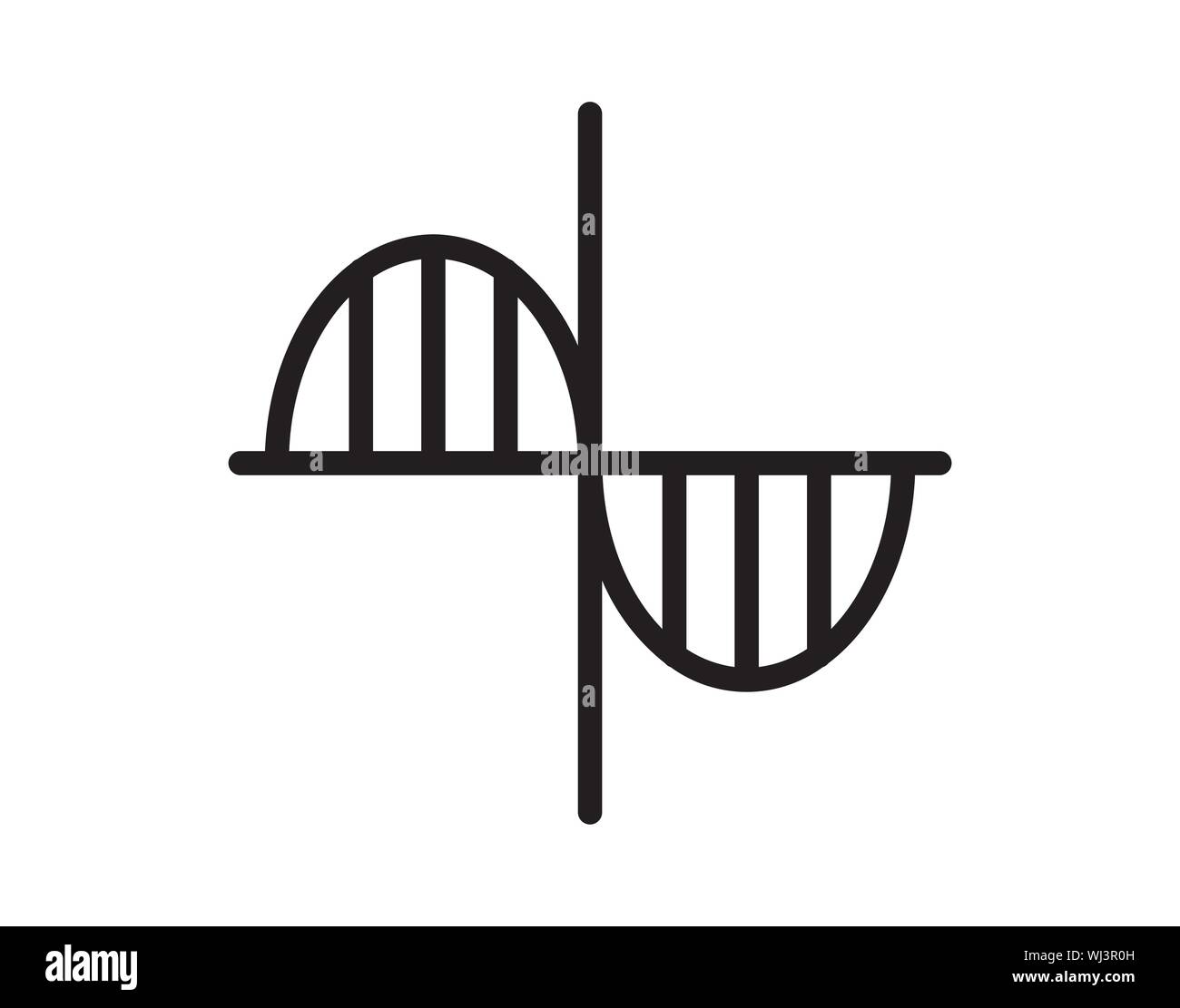 Fluctuation linear icon. Modern outline Fluctuation logo concept on ...