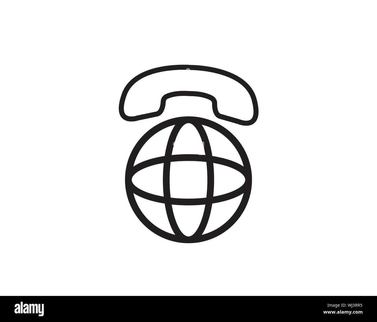 International calls worldwide icon vector image Stock Vector Image ...