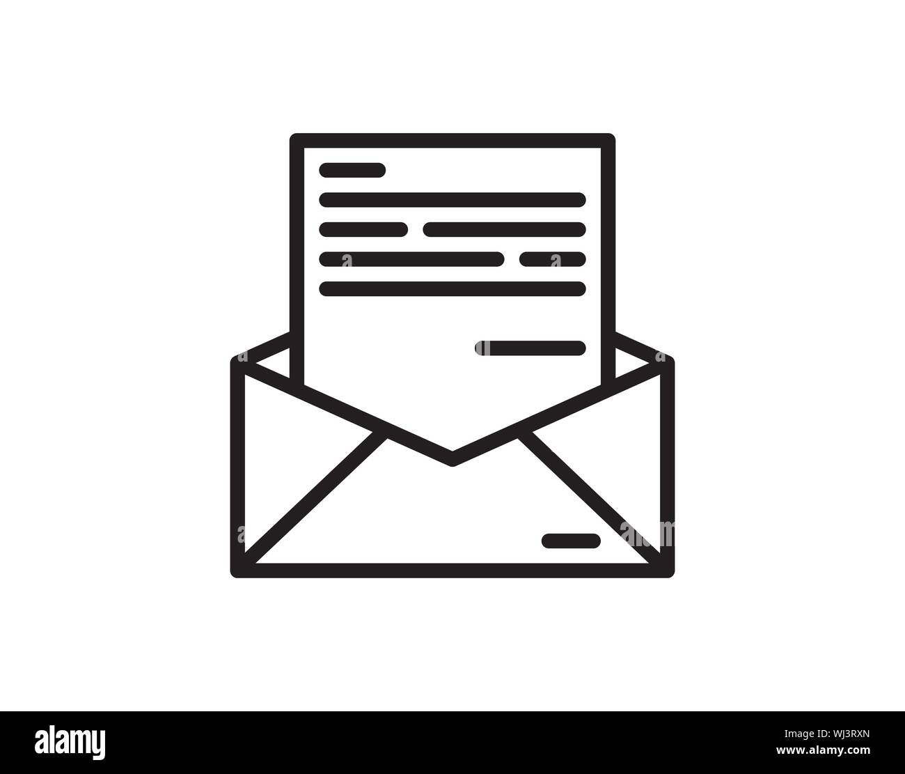 Envelope vector icon editable Stock Vector Images - Alamy