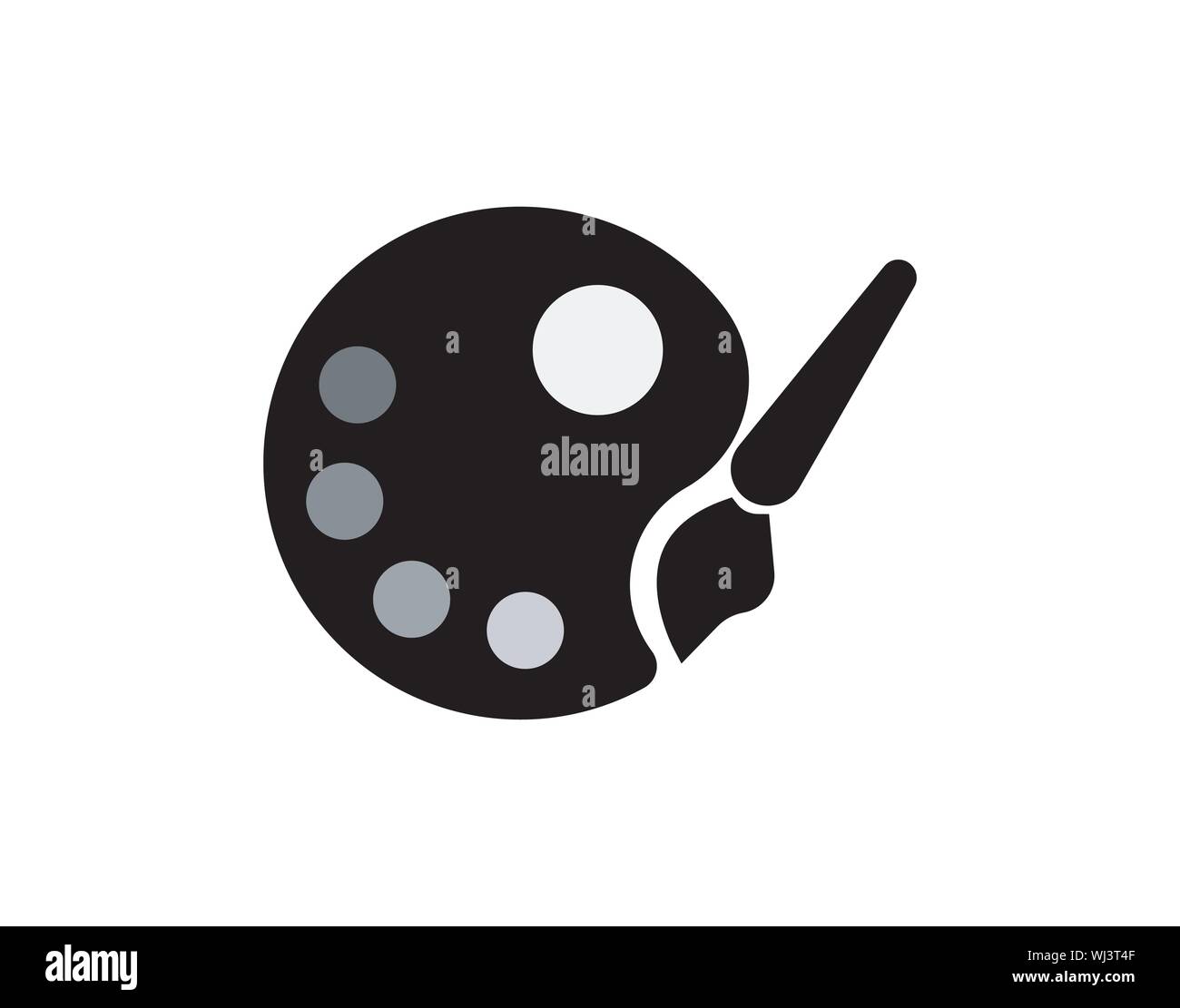 Paint palette vector icon hi-res stock photography and images - Alamy