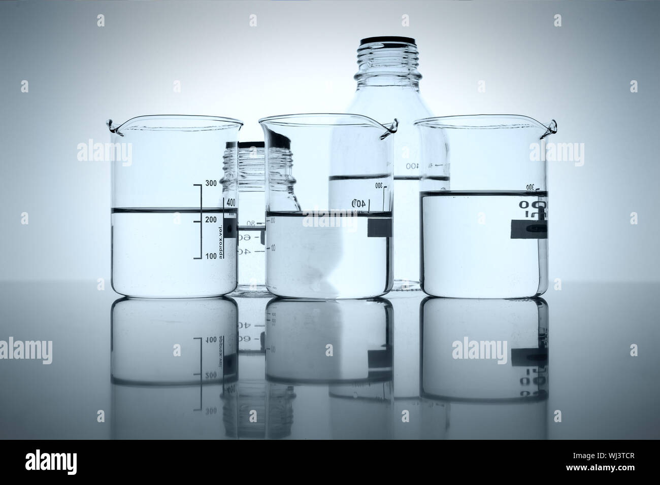 An image of some bottles in the laboratory Stock Photo - Alamy