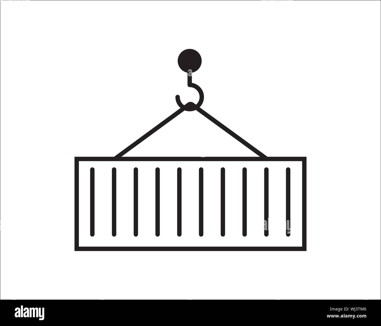 Container line icon vector image Stock Vector Image & Art - Alamy