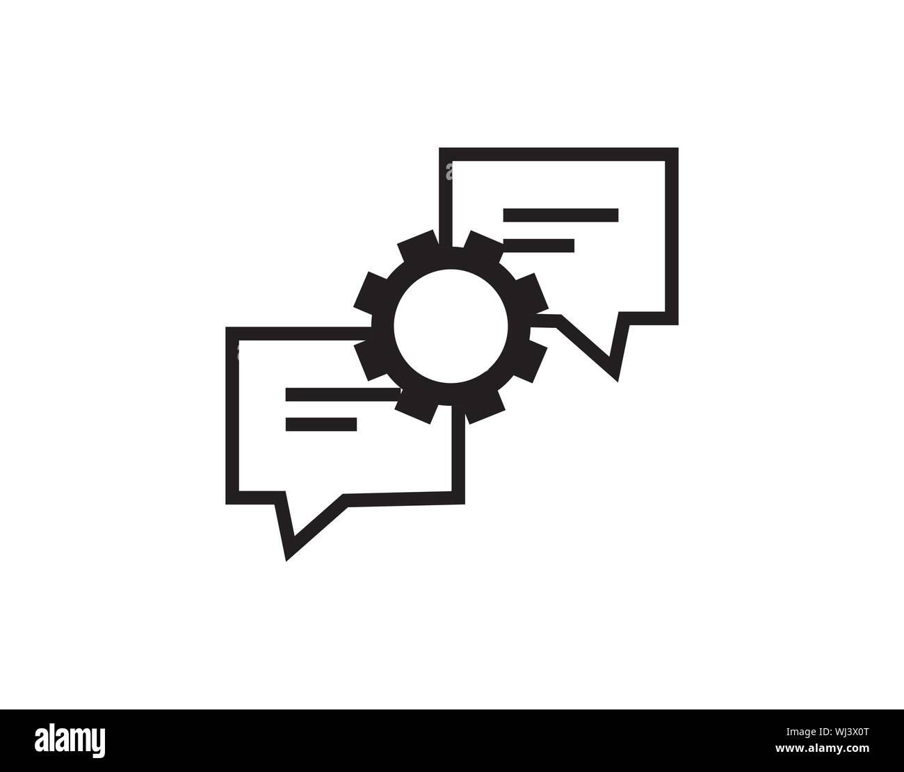 Chat Icon. Speech Bubble Sign. Conversation, Communications Symbol ...