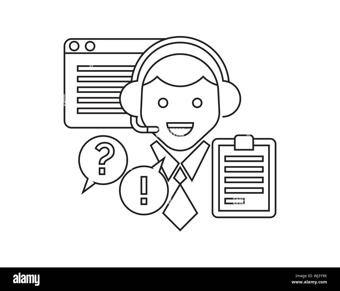 Client service Black and White Stock Photos & Images - Alamy