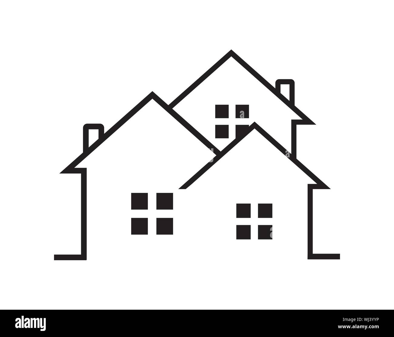 Small home design Stock Vector Images - Alamy