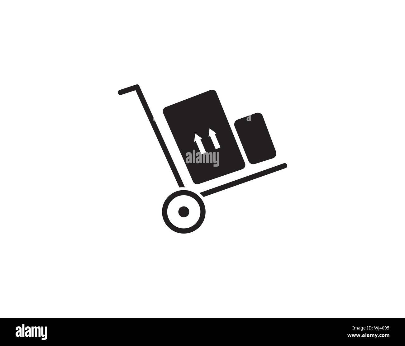 Handcart hand cart Stock Vector Images - Alamy