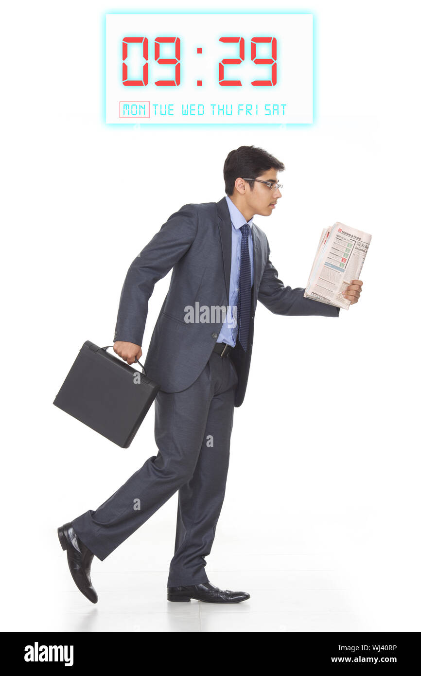 Man running with briefcase hi-res stock photography and images - Alamy