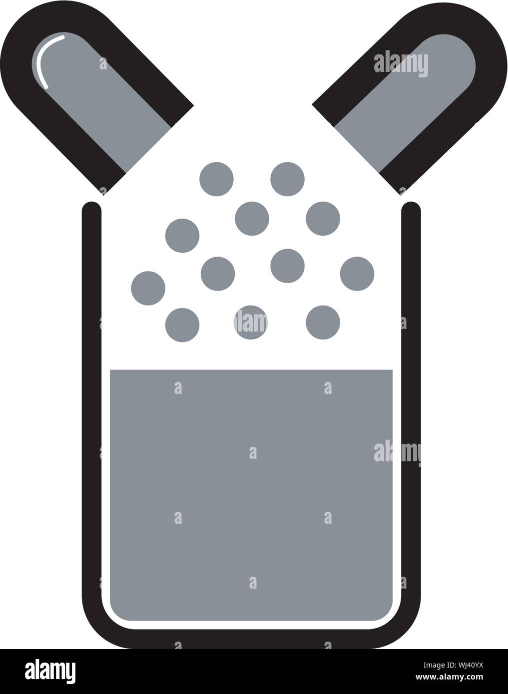 White capsule medicine health Stock Vector Images - Alamy