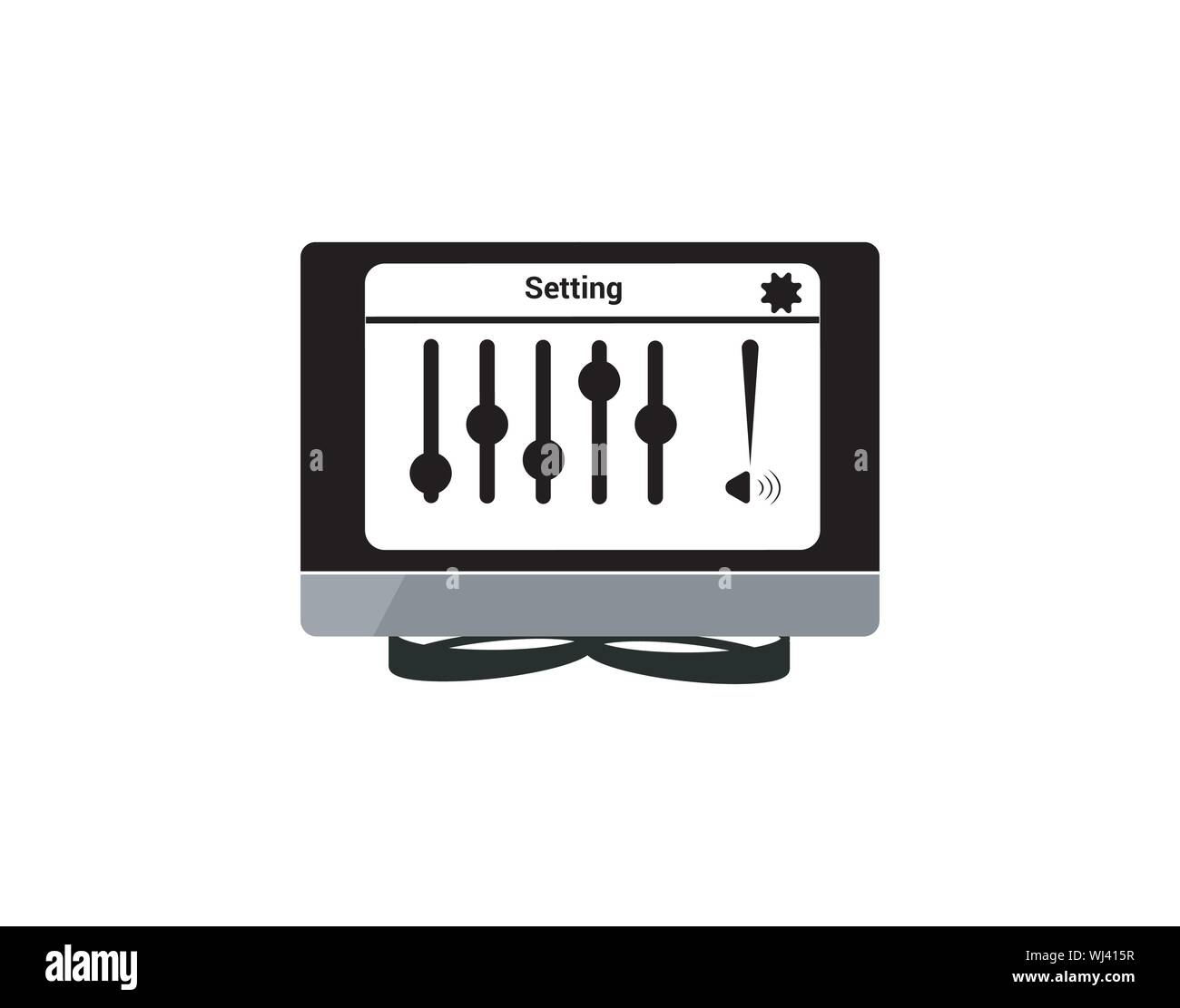 Programming settings icon Stock Vector Images - Alamy
