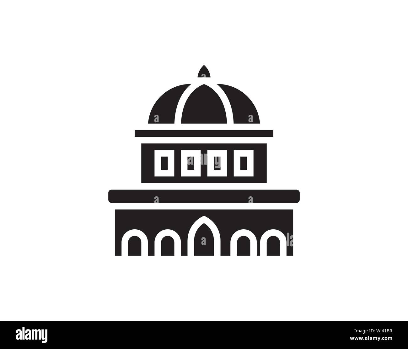 Religious tourism icon linear Stock Vector Images - Alamy