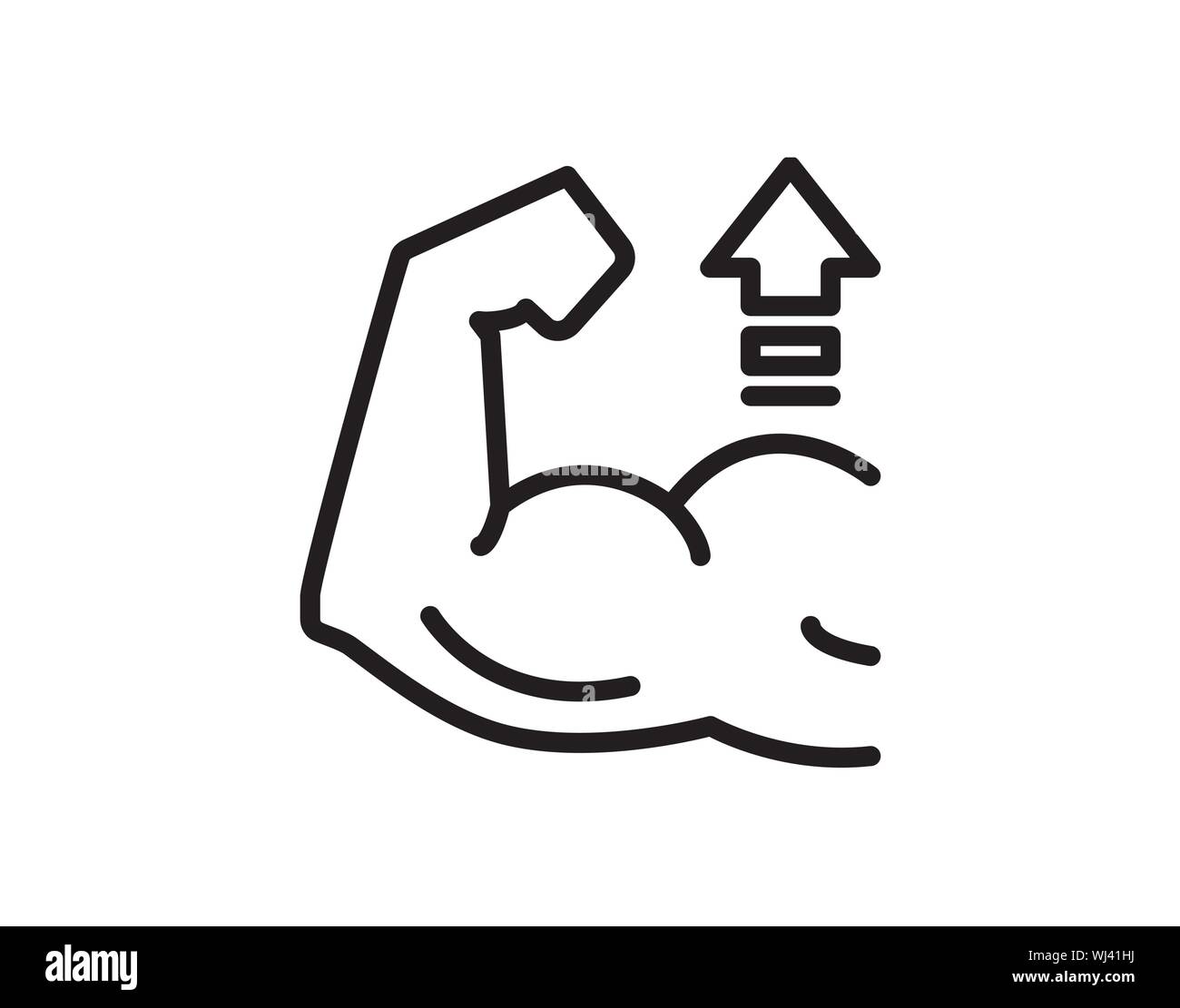 Strong muscles icon. Vector Stock Vector Image & Art - Alamy