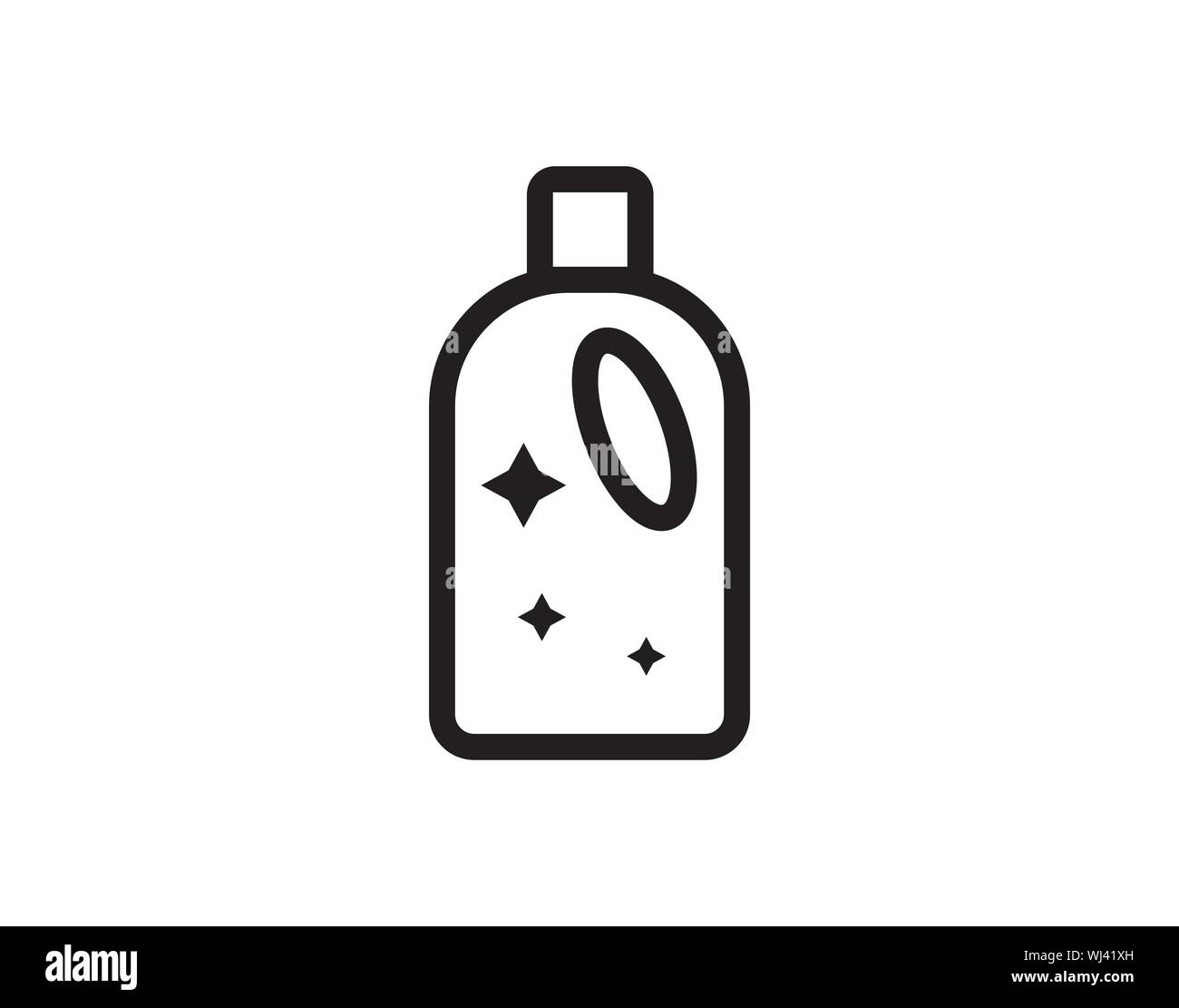 Detergent bottle chemical cleaning Black and White Stock Photos ...
