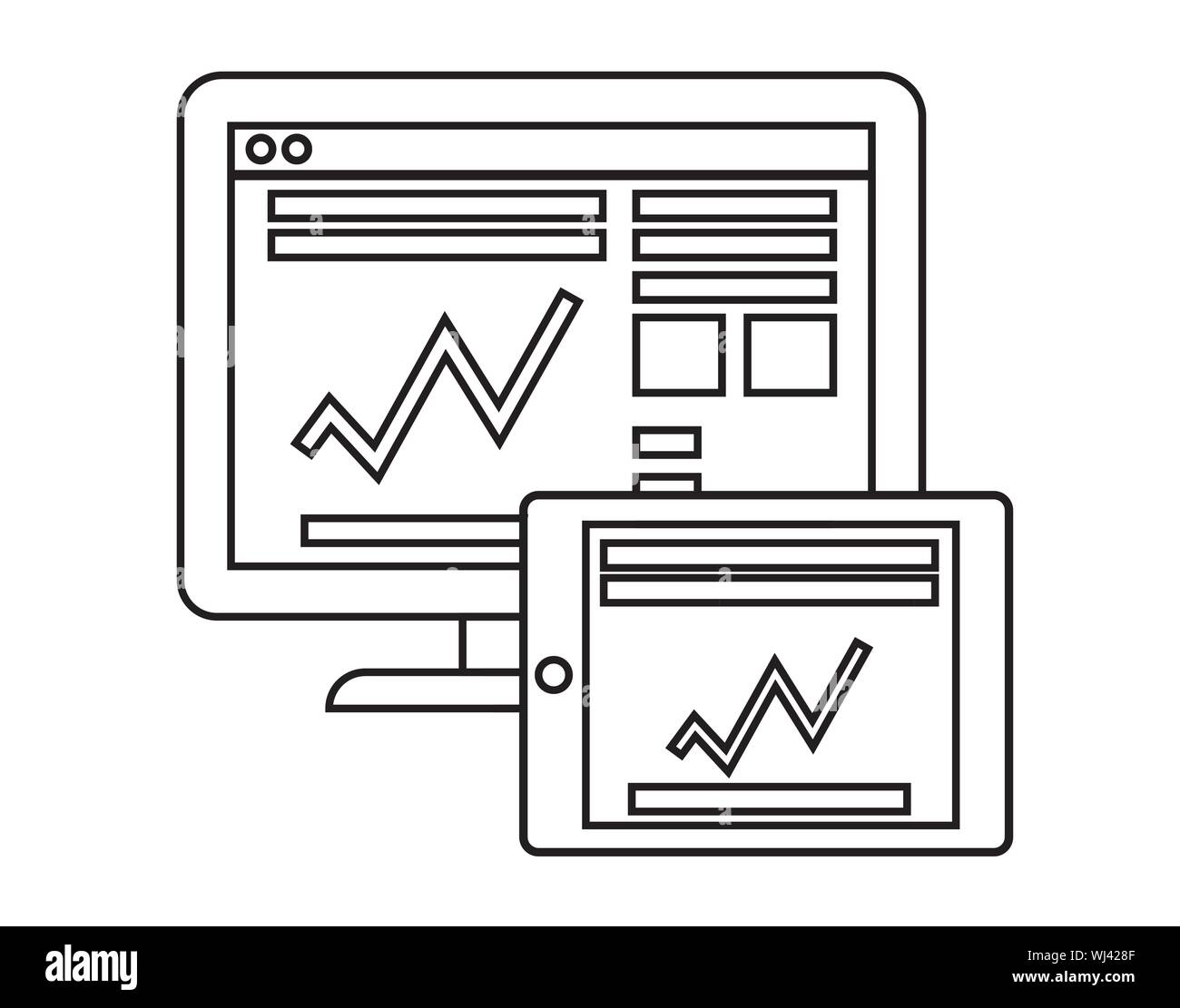 Corporate dashboard Stock Vector Images - Alamy