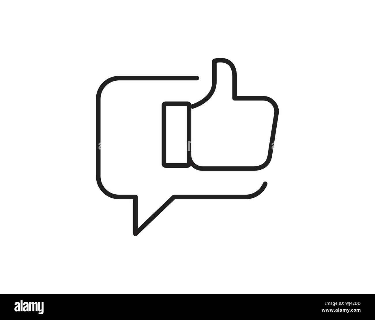 Chat icon, Like icon, Vector - Vector Stock Vector Image & Art - Alamy