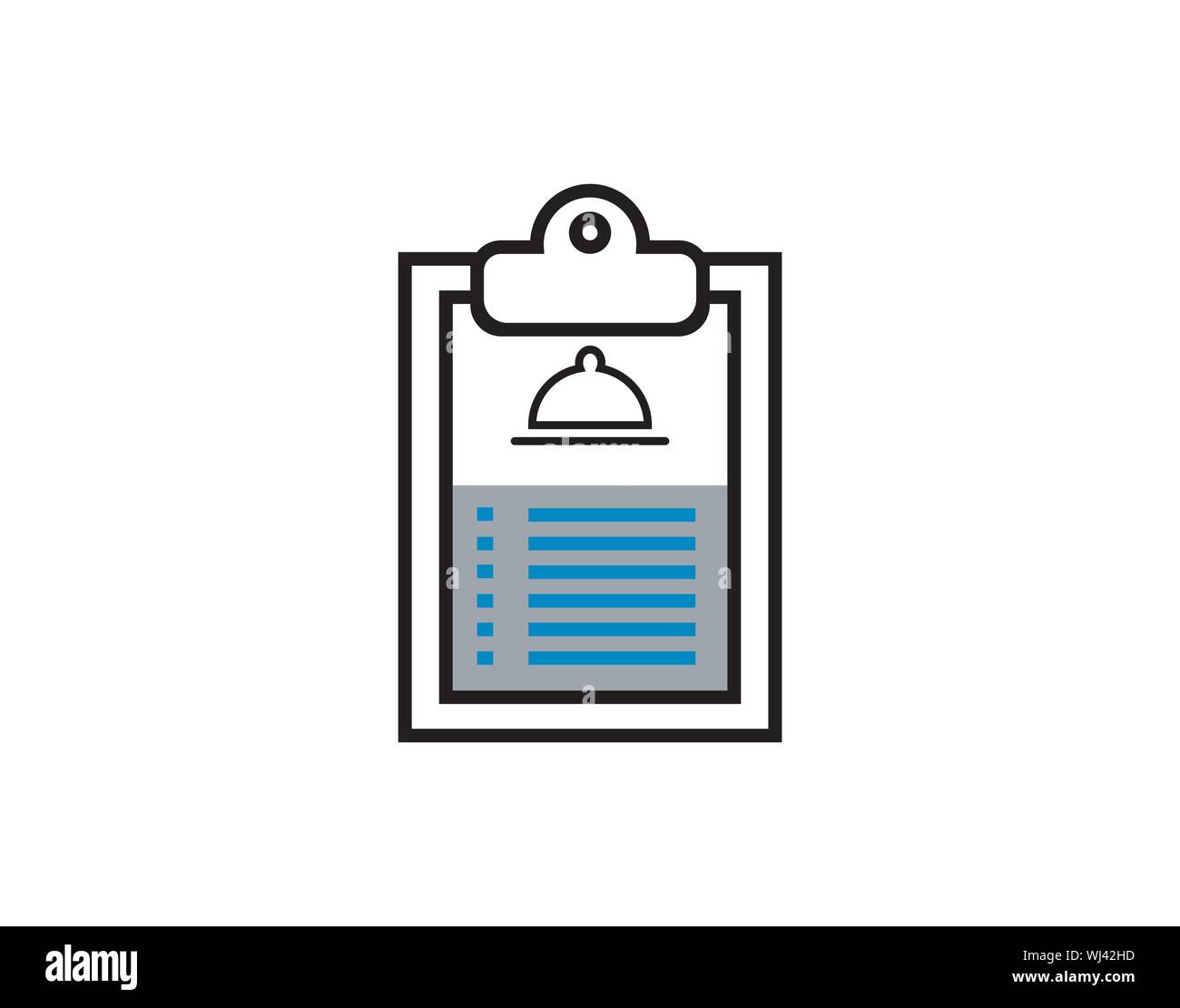 Blank plate in restaurant Stock Vector Images - Alamy