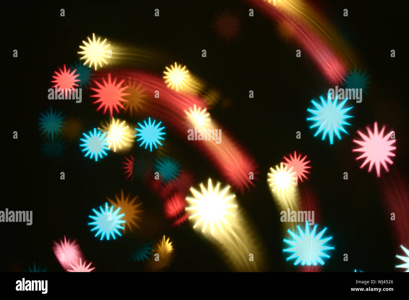 abstract disco colored stars motion background Stock Photo - Alamy